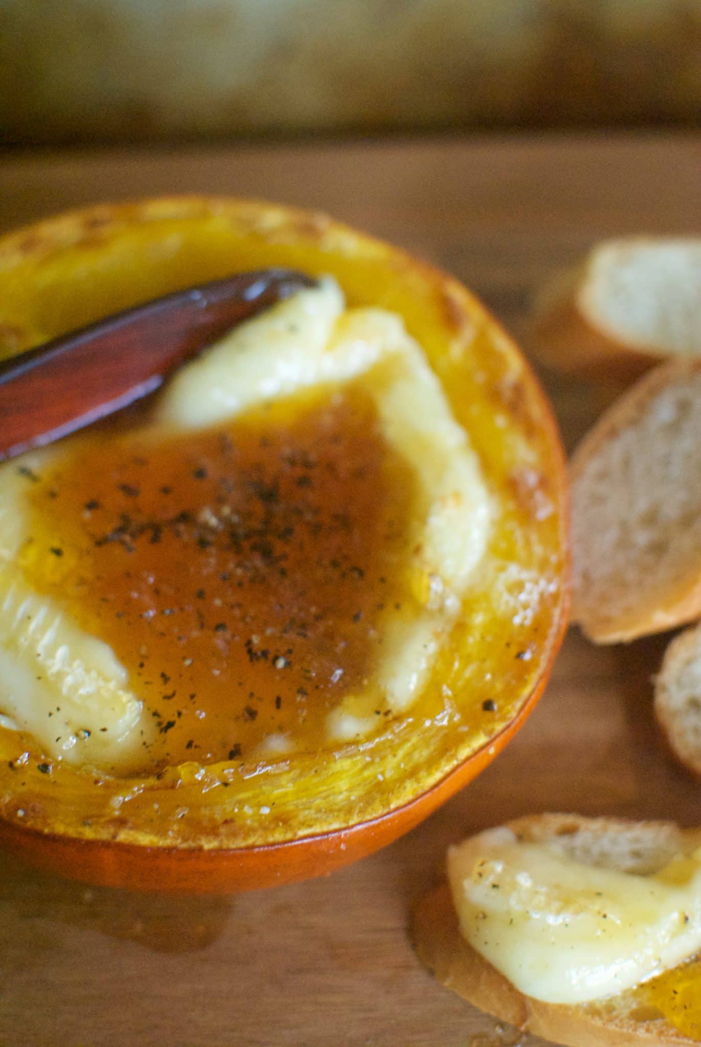 Baked Brie Stuffed Pumpkin - Sweetpea Lifestyle