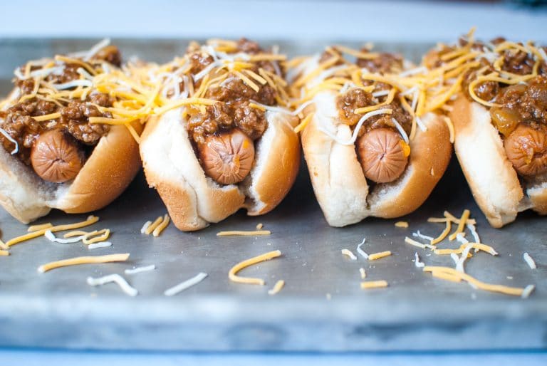 Sloppy Dogs | Sloppy Joe Topped Hot Dogs - Sweetpea Lifestyle