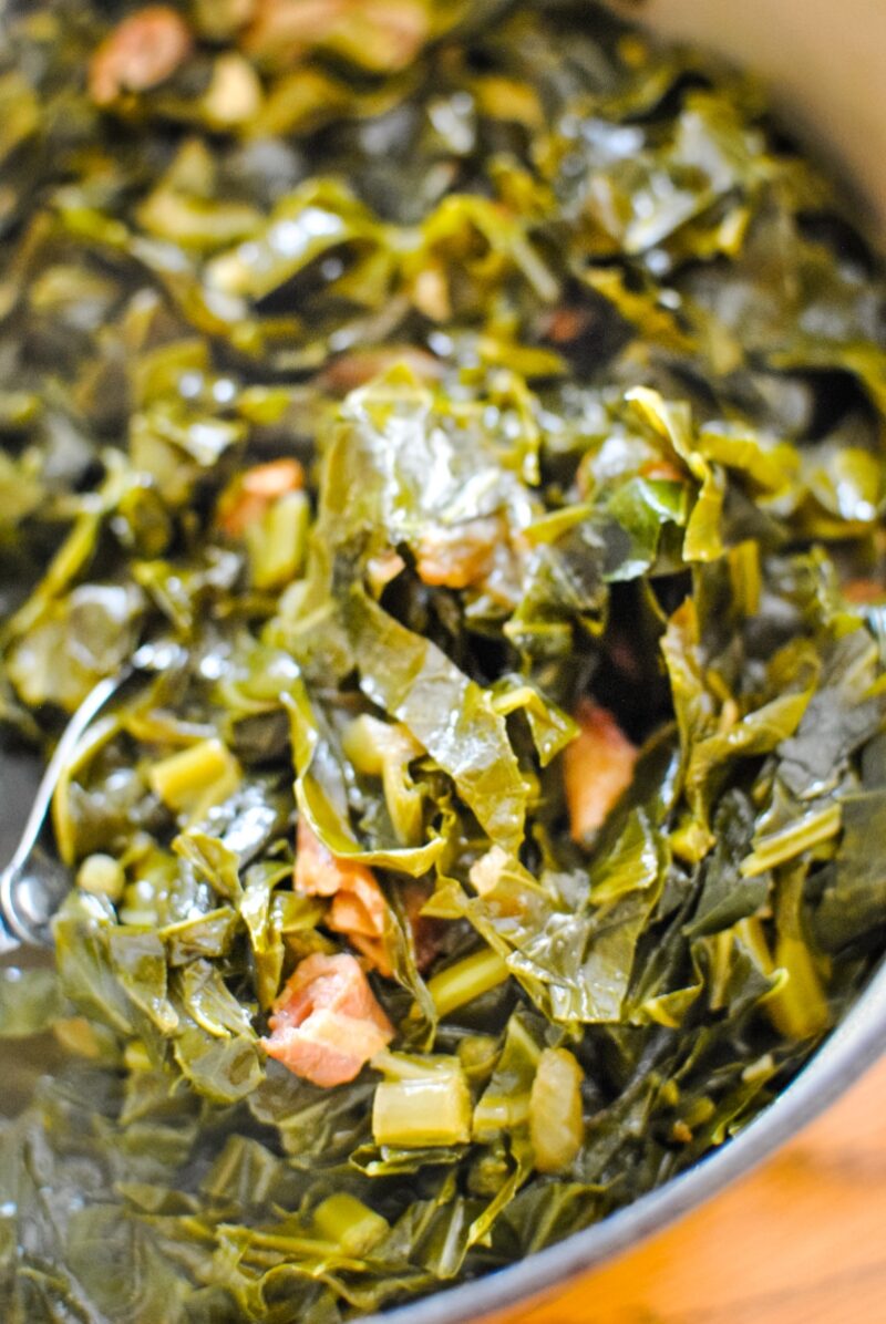 Southern Collard Greens Recipe with Bacon - Sweetpea Lifestyle