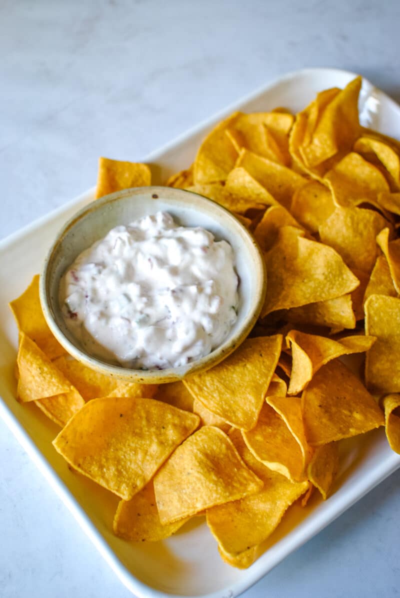 3-Ingredient Sour Cream Dip (The Best & Easy Recipe) - Sweetpea Lifestyle