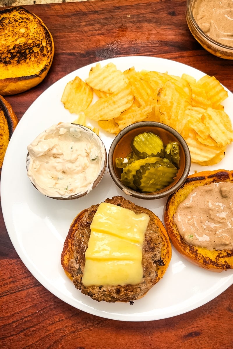 Sour Cream and Lipton Onion Burger