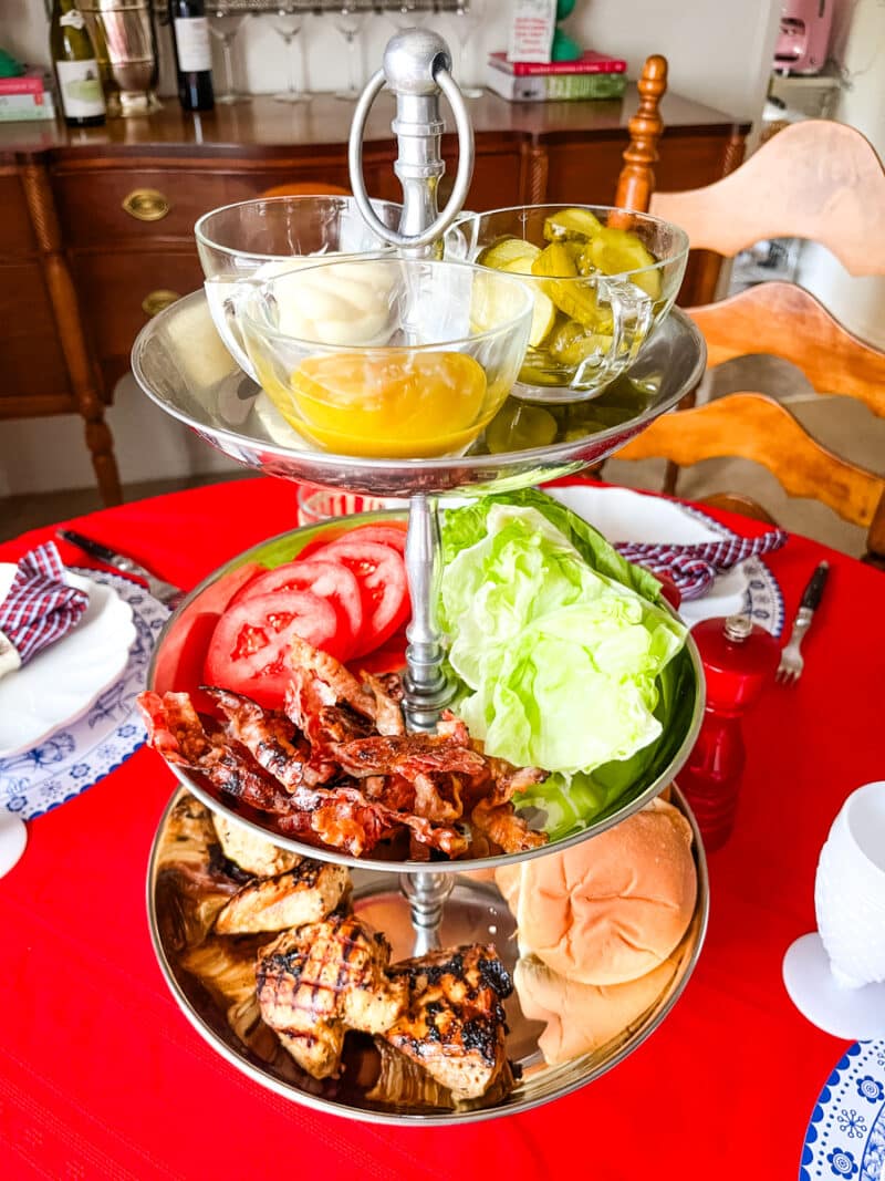 Grilled Chicken Sandwich Tower - Sweetpea Lifestyle