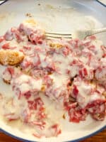 Creamed Chipped Beef (Shit on a Shingle Recipe) - Sweetpea Lifestyle