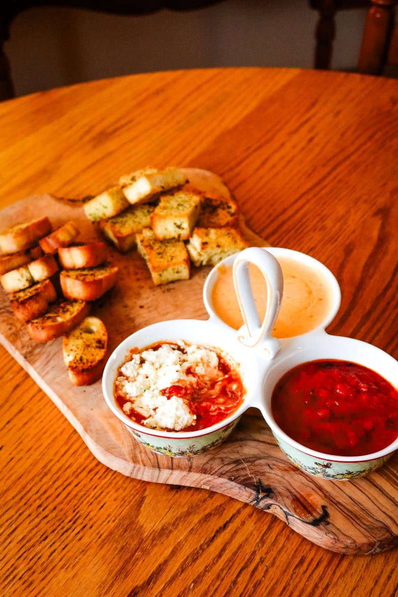 Italian Triple Dipper (Simple Bread Board Idea) - Sweetpea Lifestyle