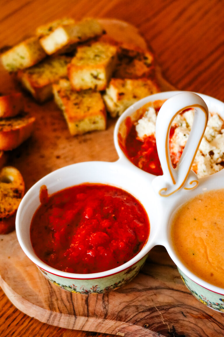 Italian Triple Dipper (Simple Bread Board Idea) - Sweetpea Lifestyle