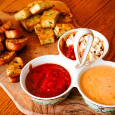 Italian Triple Dipper (Simple Bread Board Idea) - Sweetpea Lifestyle