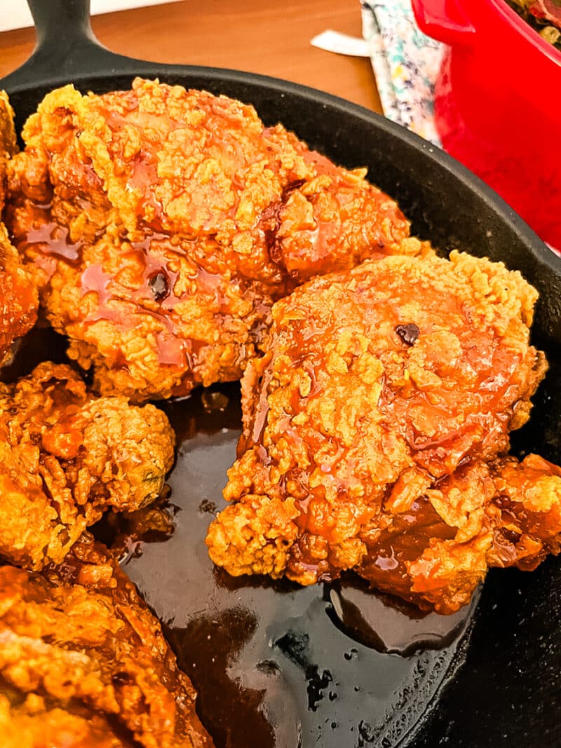Hot Honey Glazed Fried Chicken - Sweetpea Lifestyle